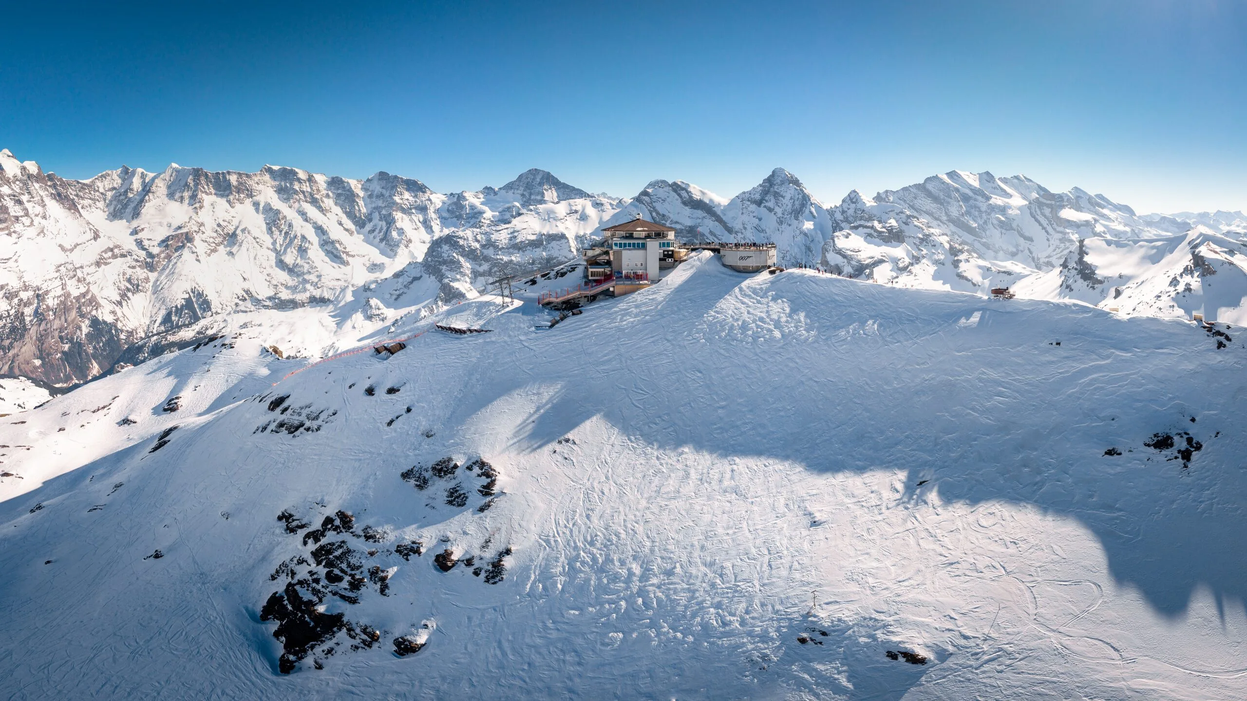 Blofeld's Lair from the air